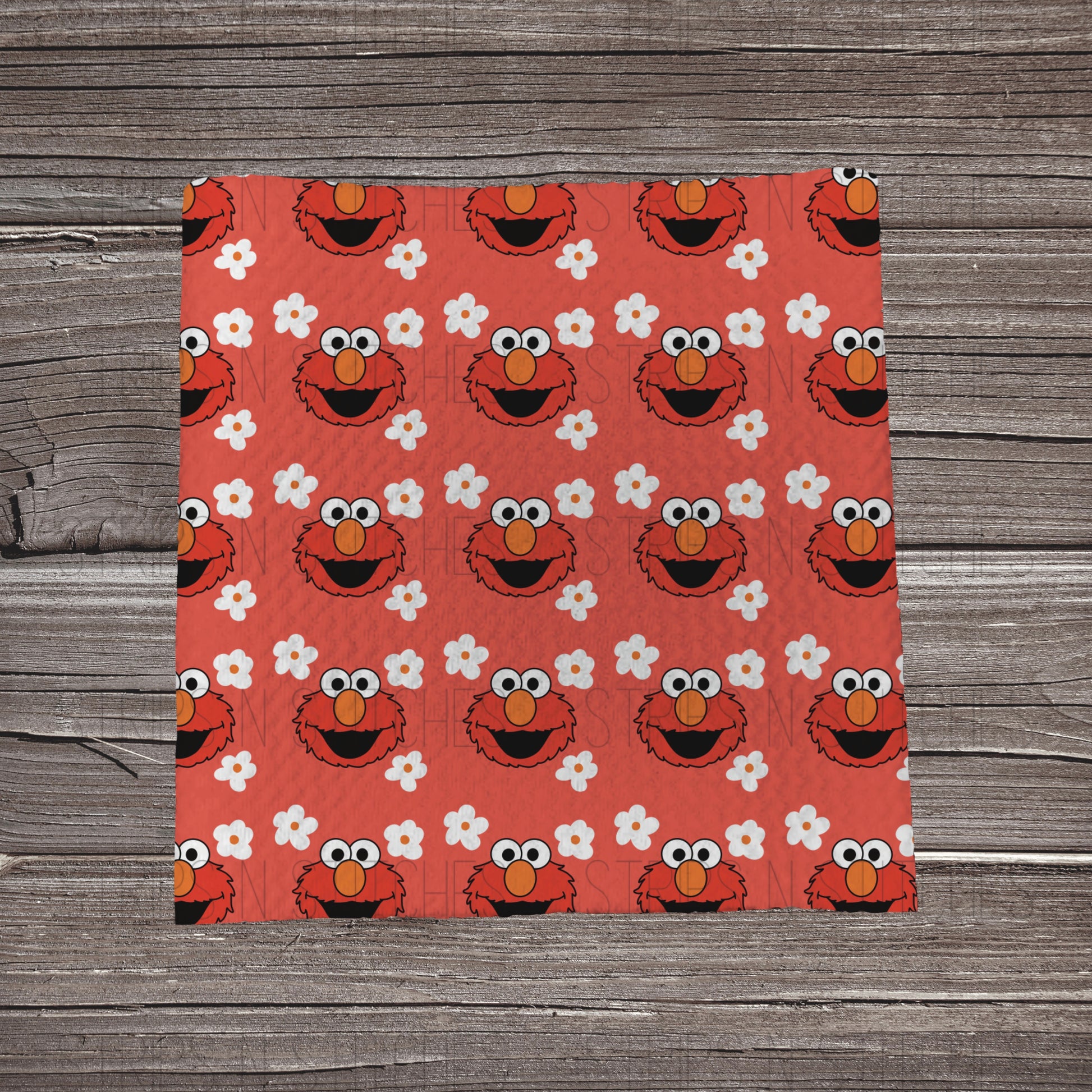 Scatter Elmo with Flowers | Fabric Strips | Bow Making | Headwrap ...